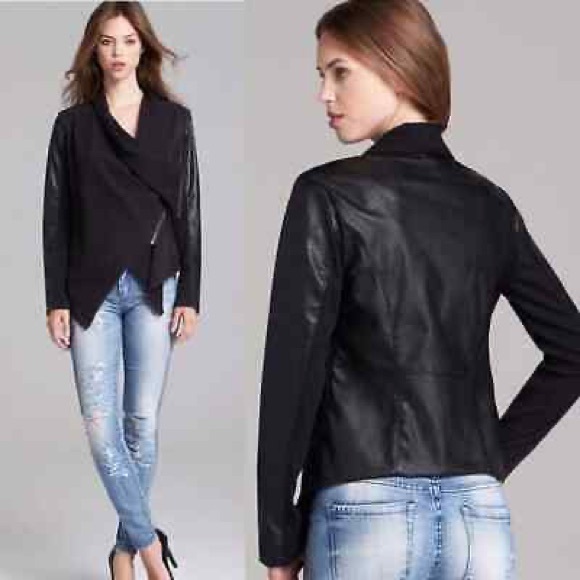 Blank NYC | Jackets & Coats | Blank Nyc Faux Leather Mixed Media Jacket ...